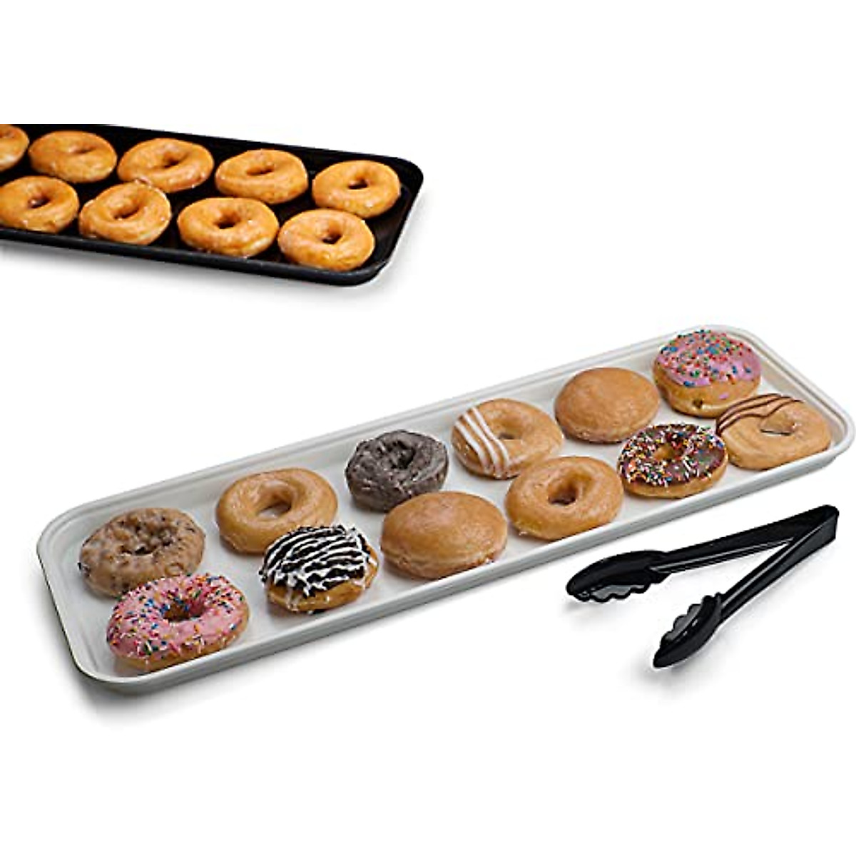 Carlisle FoodService Products 269FMT301 Food Service Display Tray, 9" x 26", White (Pack of 12)