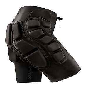 Relaxyee Protective Padded Shorts, Impact Resistance Sportswear Outdoor Impact Protective Gear for Snowboard, Skate, Ski, Skateboard, Unisex, 3D Protection for Hip, Butt and Tailbone (Small)