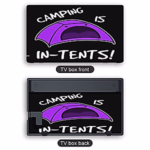 Camping is in Tents Compatible with Switch/Switch Lite Console Joy-Con Dock Sticker Skin Full Set Cute Stickers Cover for Switch