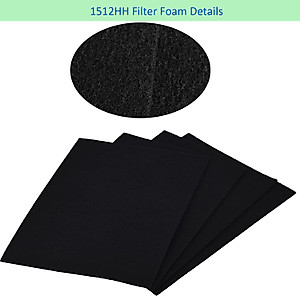 1512HH Filter, Compatible with Coway air Purifier AP-1512HH,AP-1512HH-FP,AP-1518R,AP-1519P filter Set 1 True HEPA Replacement Filter, With 4 Carbon Filters for AP1512HH Air Purifiers 3304899