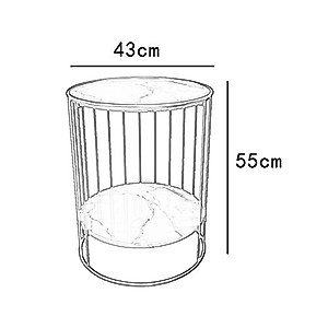 Articles for daily use Modern Round Marble Coffee Table, 2 Layer Coffee Table, Sofa Side Table, Used in Living Room Guest Room and Office
