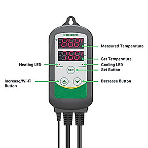 Inkbird WiFi ITC-308 Digital Temperature Controller Aquarium Thermostat for Aquarium Heater and Cooler, with Waterproof Sensor