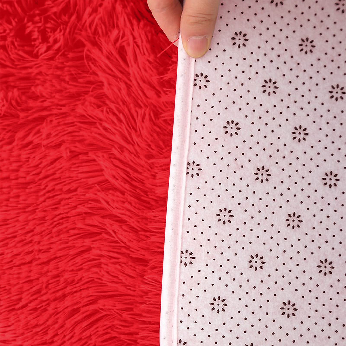 Bathroom Rugs Sets 3 Piece, Velvet Memory Foam Bath Mat - Non-Slip, Machine Washable Bath Rugs - Dries Quickly, Soft Plush Anti-Slip Rectangular Bath Rug + U-Shaped Toilet MaT. (Red)