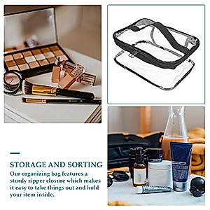 Cabilock Travel Toiletry Bag Clear Makeup Bags 1 pieces Portable Clear Makeup loncheras para hombres clear cosmetic bag toiletry carry pouch Bag Ipper Clear Toiletry Bags Travel Makeup Bag