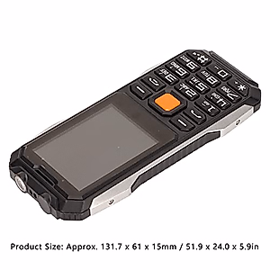 Heayzoki 2G Cell Phone for Seniors Unlocked Phone,Dual SIM Big Button 2.4in HD Screen 6800mAh Long Battery Life Seniors Cell Phone(Black)