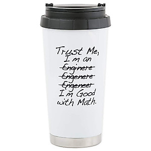 CafePress Trust Me, I'm An Engineer Funny Travel Mug Stainless Steel Travel Mug, Insulated 20 oz. Coffee Tumbler