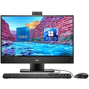 Dell OptiPlex 3280 All in One Desktop Computer, 21.5” FHD, Intel i5-10500T, 16GB RAM, 1TB NVMe SSD, Webcam, HDMI, SD-Card, USB C, Windows 11 Pro, Wireless Mouse & Keyboard (Renewed)