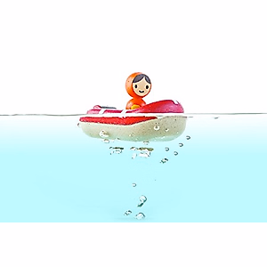 PlanToys Coastguard Bath And Water Play Toy (5668) | Sustainably Made from Rubberwood and Non-Toxic Paints and Dyes | Eco-Friendly PlanWood