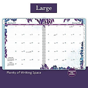2021 Weekly & Monthly Appointment Book & Planner by AT-A-GLANCE, 8" x 11", Large, Wild Washes, Teal (523-905-21),White