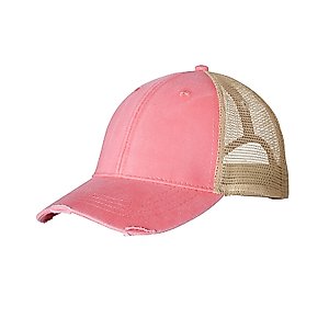 Adams Distressed Ollie Cap OS CORAL/ TAN