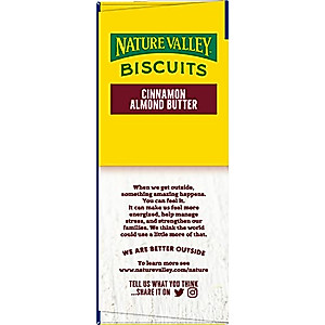 Nature Valley Biscuit Sandwiches, Cinnamon Almond Butter, 10 ct, 13.5 OZ (Pack of 6)