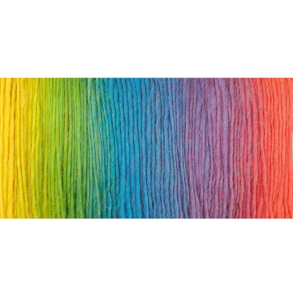 2 Skeins Rainbow Soft Yarn 100% Wool Gradient Multi Color Yarn for Crocheting Knit Total Length 180m×2(196yds×2,50g×2)-11