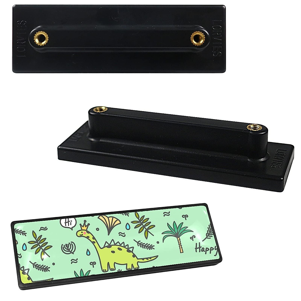 4 Pack 3.6 Inch Double Holes Cabinet Knobs, Kitchen Cabinet Dresser Drawer Closet Cupboard Door Knobs Handles Pulls for Home Bedroom Bathroom Dinosaur