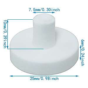 WHYHKJ 12pcs Ceramic Coralline Coral Frag Plugs Coral Frag Stand Fish Tank Supplies, White