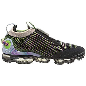 Nike Women's W AIR Vapormax 2020 FK Running Shoe, Black White Barely Volt Atomic Pink Royal Pulse Crimson Tint, 4.5 UK