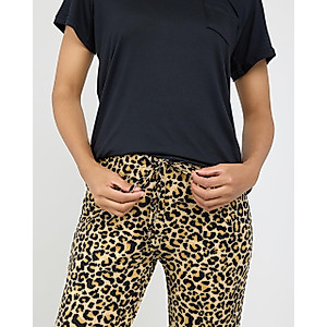 2 Pack: Short Sleeve Pajamas For Women Sets Womens Pajama Sets Two Piece Pj Summer Pijamas De Mujer Cotton Pjs Pants Loungewear Sleepwear Matching Ladies Bottoms Comfy Soft Pyjamas Teen Lightweight