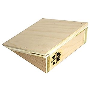 Wide Kicker/Bank Fingerboard Ramp - Handmade in USA - 5.5" Long, 2.25" Tall - Teak Tuning