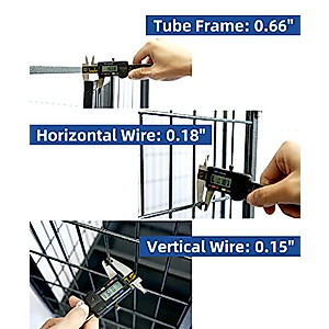 Homey Pet 43" Stackable Heavy Duty Cage W/Feeding Door, Casters and Tray