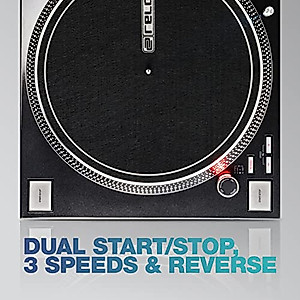 Reloop RP-7000 MK2 Professional Upper Torque Turntable System, Black