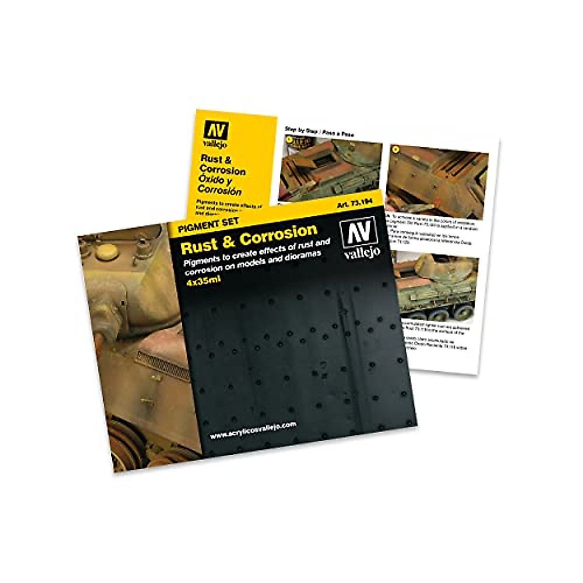 Vallejo Rust & Corrosion Pigment Set 4 x 35ml Paint