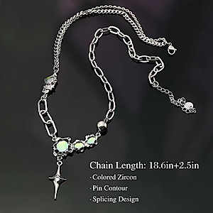 ACEGENIU Cross Necklace for Women, Moonstone Pendant Necklace, Mother's Day Jewelry Gifts for Mom Her, 18.6"+2.5"