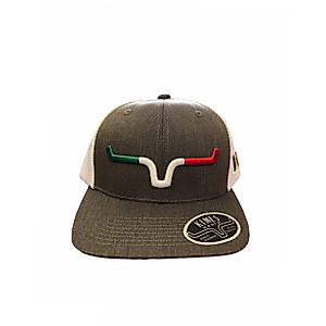 Kimes Ranch Adjustable Snapback Hats Semana Trucker Caps/Charcoal Heather