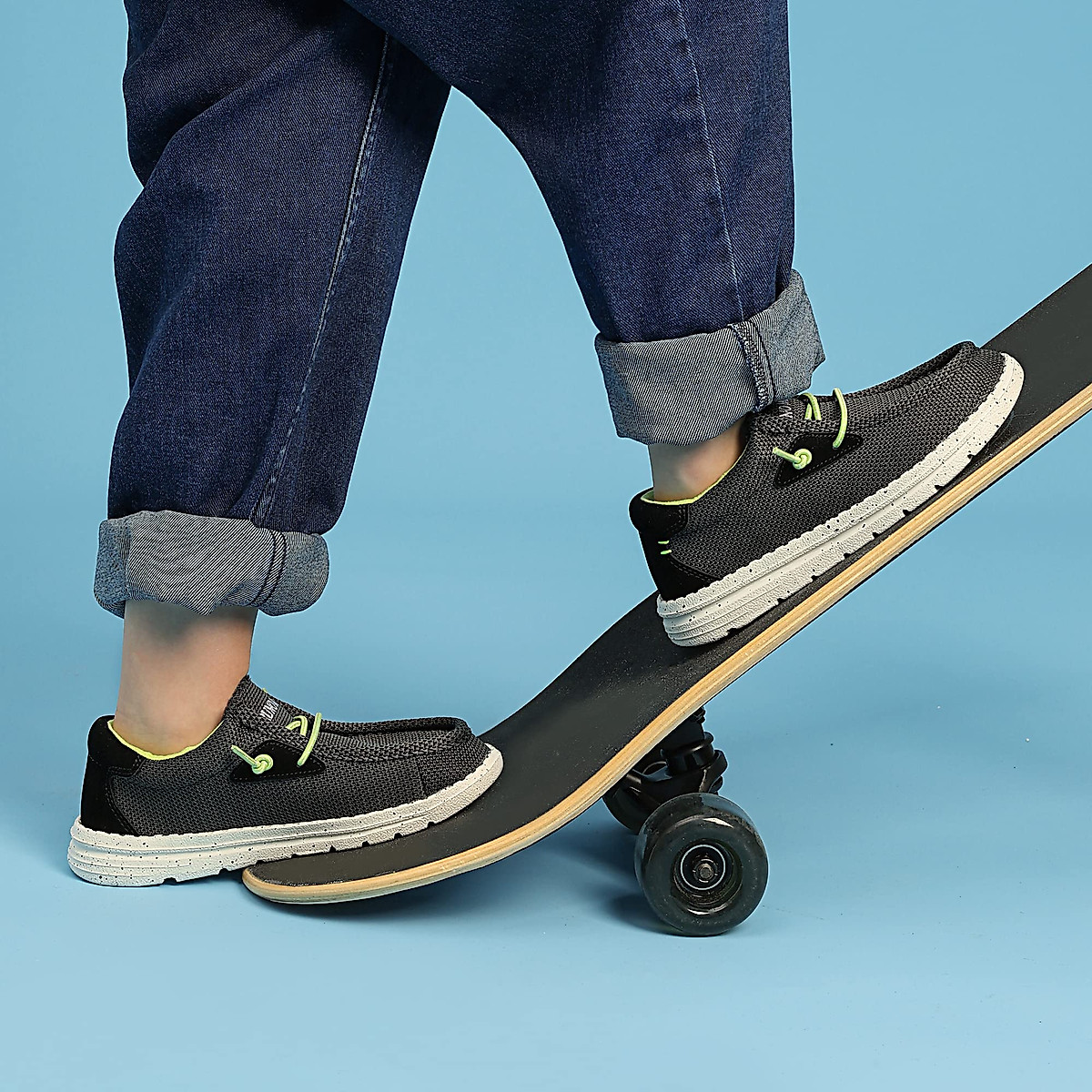 Bruno Marc Boys Slip-On Casual Comfortable Lightweight Loafer Shoes, Black - 13 Little Kid (SBLS2213K)