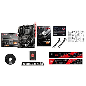 MSI Arsenal Gaming AMD Ryzen 2ND and 3rd Gen AM4 M.2 USB 3 DDR4 DVI HDMI Crossfire ATX Motherboard (B450 TOMAHAWK MAX II)