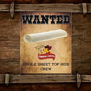 Cowdog Chews 5-6 Inches Rawhide Retriever Roll - Chewing Dog Treat, 100% Natural - Natural Grass Fed Livestock Sourced (50 Pack)