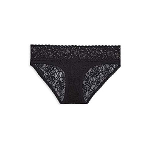 Jockey Women's Underwear Allover Lace Bikini, Black, M