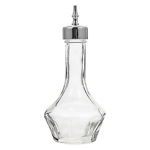 FAVOMOTO Glass Bitters Bottle Professional Japanese Bitters Dasher Dasher Top Decorative Bottle Cocktail Bartending Supplies for Home Kitchen Bar Silver