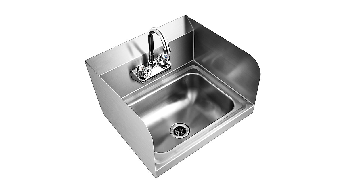 Giantex Stainless Steel Hand Sink - Wall Mount, Hot/Cold