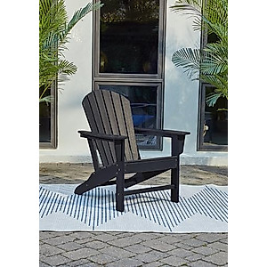 Signature Design by Ashley Sundown Treasure Cottage Weather Resistant Outdoor Adirondack Chair, Black
