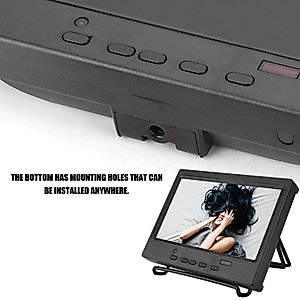Monitor, 7 Inch Portable Monitor, 1024x600 Multifunction Display for , car Display, CCTV, +VGA + Input, Support Remote Control(US)