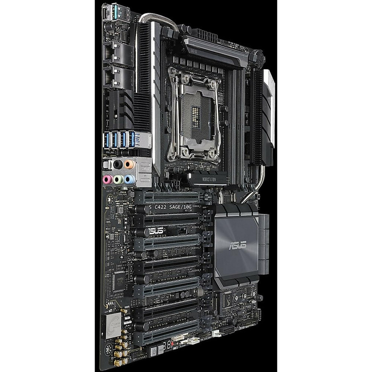 ASUS WS C422 SAGE/10G LGA2066 ECC DDR4 M.2 U.2 C422 ATX Motherboard for Intel Xeon W-Series Processor