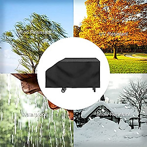 AJinTeby 28 inch Griddle Cover for Blackstone 28" Griddle 1529 Cover and Other Flat Top Grill Griddle 600D Heavy Duty Waterproof Griddle Grill Cover