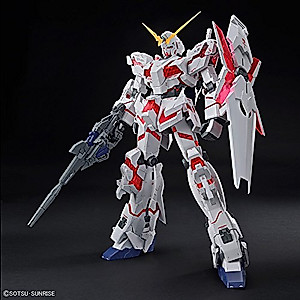 Bandai Hobby Mega Size 1/48 Unicorn Gundam [Destroy Mode] Gundam UC Model Kit Figure