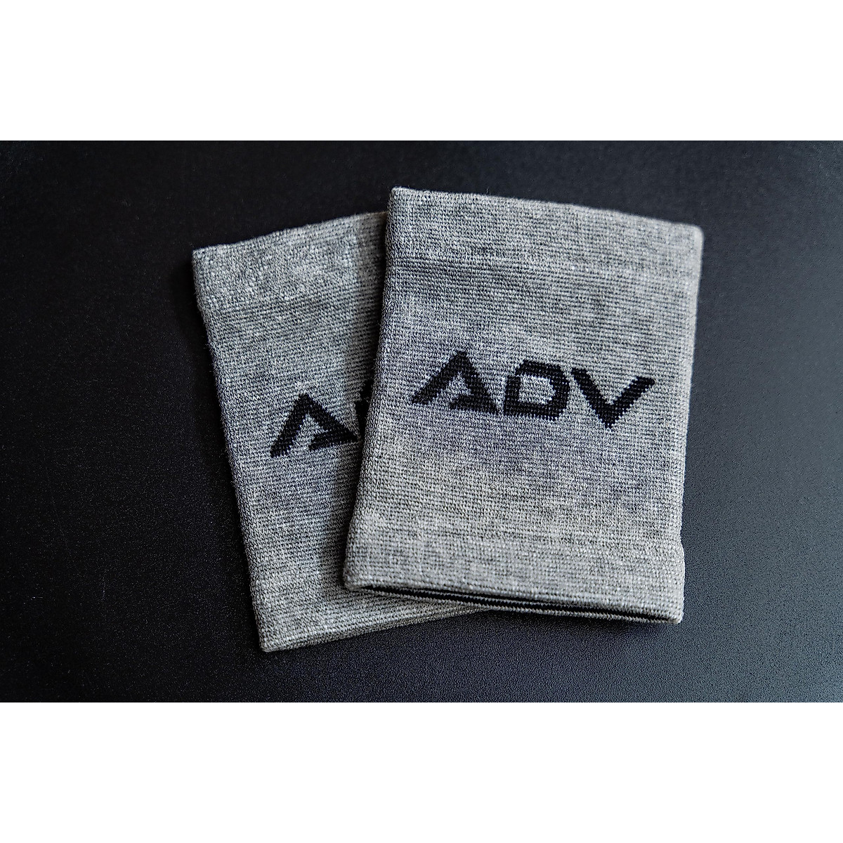 ADV Tennis Wristbands with New Age Polyester Cotton Blend - Ultra Absorbent Wrist Sweatbands - Doublewide & Slim Sweat Bands for Wrists - 4 Pack or 2 Pack (4-Pack Gray)