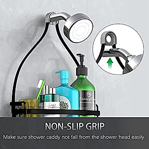 Kadolina 2 Pack Corner Shower Caddy Shelf, Shower Caddy Over Shower Head