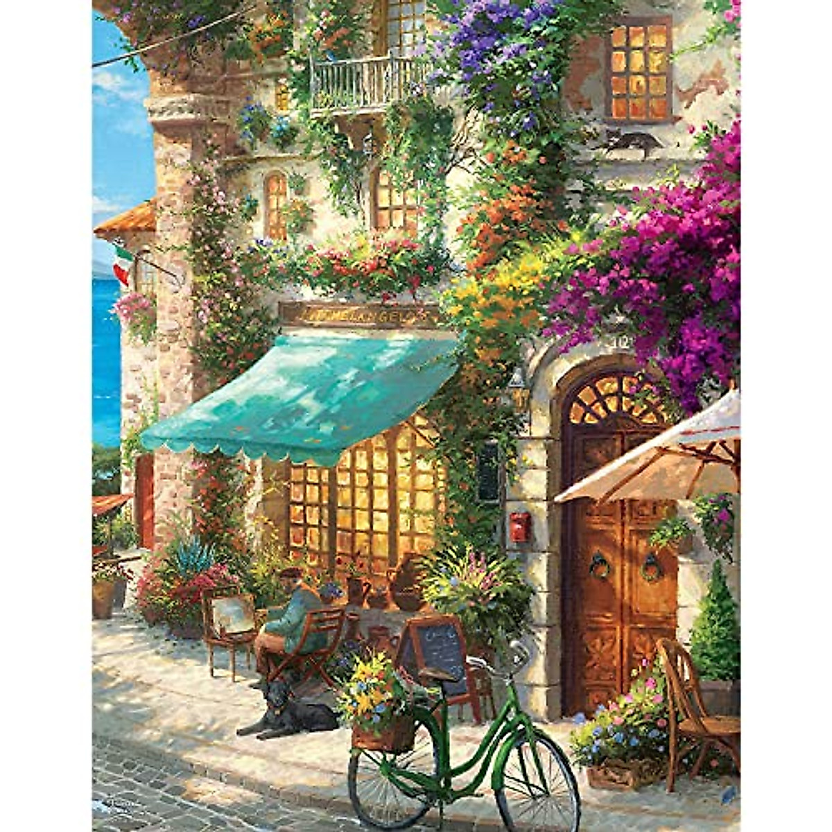 Ceaco - 8 in 1 Multipack - Thomas Kinkade - (2) Round 300 Piece, (4) 550 Piece, (1) 750 Piece (1) 1000 Piece Jigsaw Puzzles , White