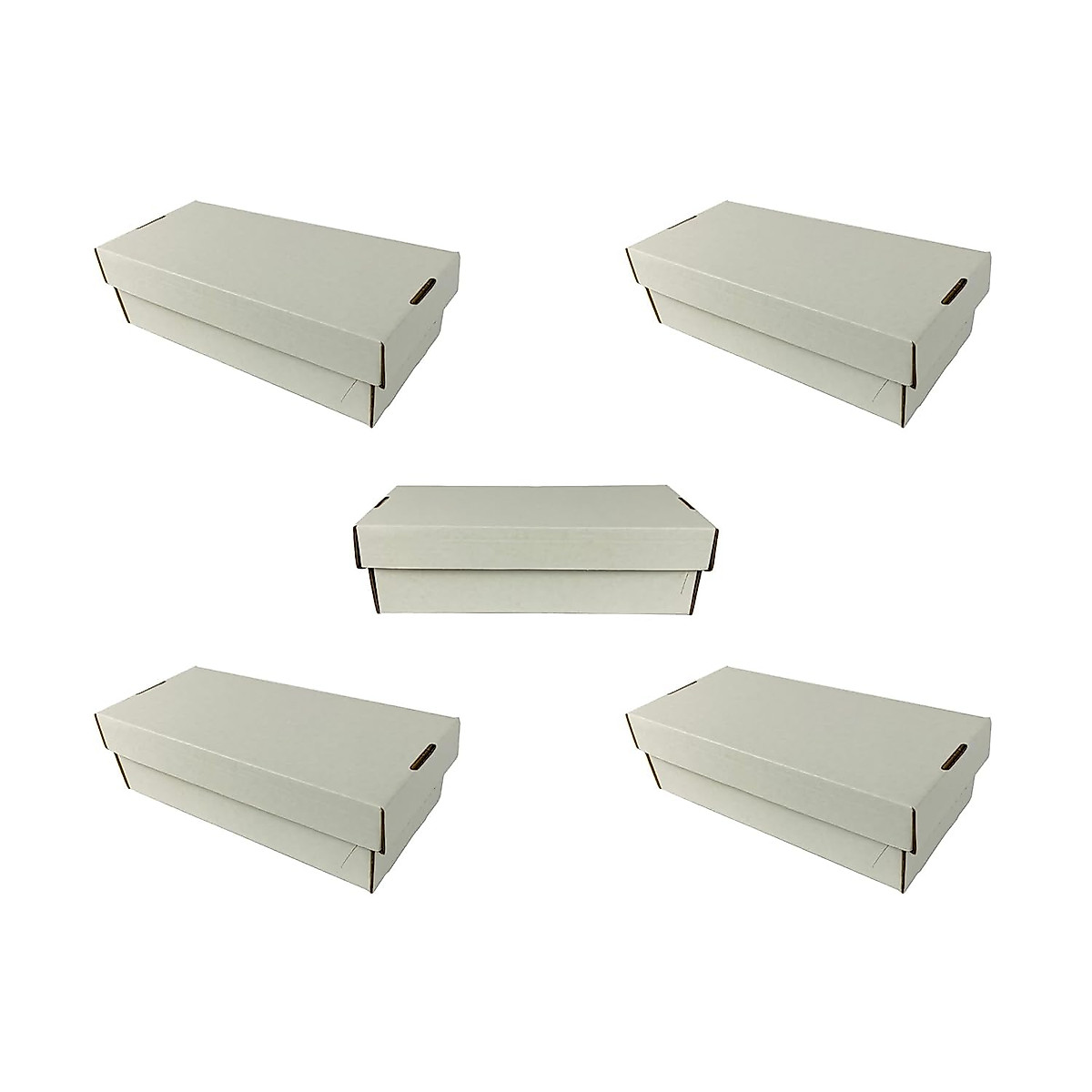 (5) Shoe 2 Row Storage Box (1600 Ct.) - Cardboard Storage Boxes - Baseball, Football, Basketball, Hockey, Nascar, Sportscards, Gaming & Trading Cards Collecting Supplies by MAX PRO