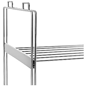 Whitmor 2 Tier Stackable Closet Shelves - Chrome
