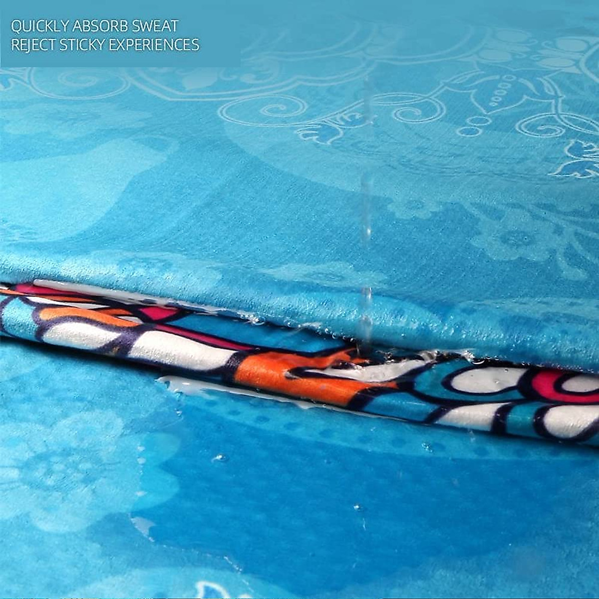 Large Yoga Towel 74"x27.5" Rubber Grip Dots Bottom Non Slip Soft Yoga Mat Towel with Travel Bag for Hot Yoga Pilates and Workout