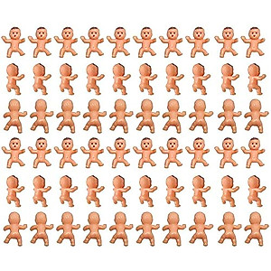 Golden Pearl 60pcs Mini Plastic Babies for Baby Shower, ice Cube Game, Party Decorations, Baby Toys