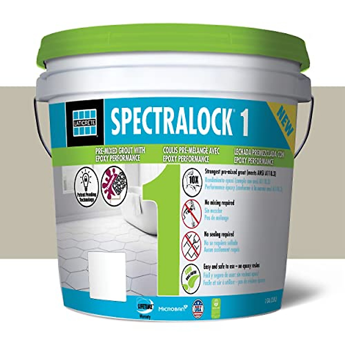 LATICRETE SPECTRALOCK® 1 Pre-Mixed Grout #17 Marble Beige