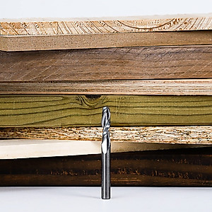 SpeTool Spiral Upcut Router Bit 1/4 inch Shank 1/4 inch Cutting Diameter Solid Carbide End Mill CNC Rourer Bits for Woodworking Wood Carving Tool