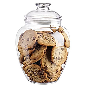 Apothecary Jar with Lid 148oz Capacity - Acrylic Storage Container - Cute Decorative Candy Jar with Lid - Candy Container for Cookies, Candies, Sugar, Tea, Coffee, Herbs, Spices – Plastic Clear Jar with Lid- By The Candery