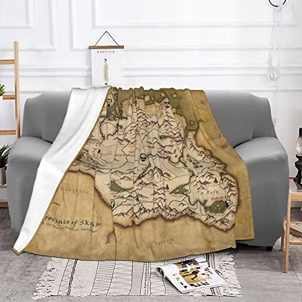 Skyrim Blanket Soft Warm Throw Blankets 60"x50" for Bedroom Couch Travelling