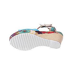 Womens Rivets Bowtie Flip Flops Jelly Thong Sandal Rubber Flat Summer Beach Rain Shoes Blue