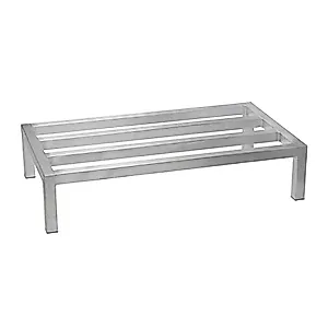 Winco ASDR-1448, 48" x 14" x 8" Aluminum Dunnage Rack, Commercial Grade Off-Floor Storage Rack, NSF Certified